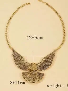 Anthropologie | Jewelry | Gold Eagle Wing Statement Necklace | Poshmark